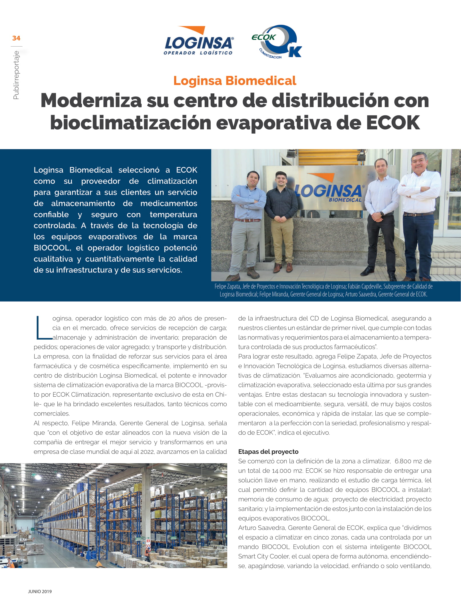 Loginsa Biomedical Moderniza su centro de distribución – Loginsa